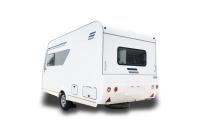 China Varies Sizes Fiberglass Travel Trailer Camper Trailer Caravan With Special Chassis for sale