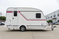 China ALKO Chassis Fiberglass Travel Trailer Varies Exterior Size Holiday Rambler Motorhome for sale