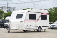 China ALKO Chassis Fiberglass Travel Trailer Varies Exterior Size Holiday Rambler Motorhome for sale