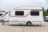 China ALKO Chassis Fiberglass Travel Trailer Varies Exterior Size Holiday Rambler Motorhome for sale