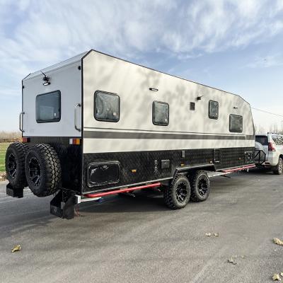 China All Terrain Tires 4x4 Travel Trailer Off Road Small Camper Trailers Water Tank for sale