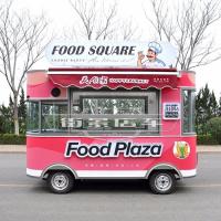 China Aluminum Mobile Kitchen Trailer 2-4 Wheels Camping Trailer Kitchen With Ventilation for sale
