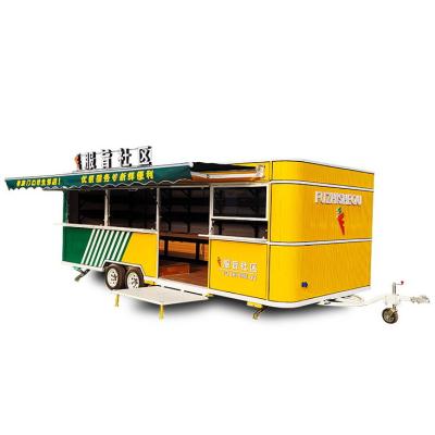 China 1-2 Doors Mobile Kitchen Trailer With Ventilation Big Portable Food Trailers for sale
