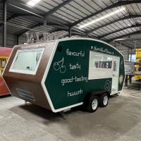 China Snack Food Portable Shop Trailer 2-4 Wheels Military Kitchen Trailer for sale