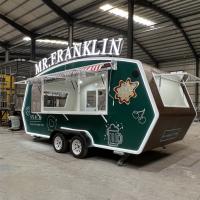 China Snack Food Portable Shop Trailer 2-4 Wheels Military Kitchen Trailer for sale