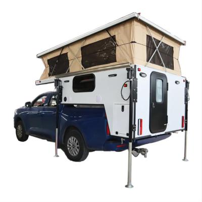 China Aluminum Pickup Camper Trailer Outdoor Kitchen Offroad Caravan Trailer for sale