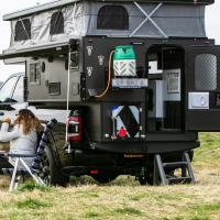 China Topper Truck Travel Trailer Outdoor Foldable Offroad RV Pick Up 4x4 Pop Up Trailer for sale