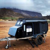 China Customised Color Truck Camper Trailers Pop Up Tent Trailer With Rear Kitchen System for sale