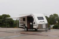 China Sandwich Structure RV Travel Trailer Gas Alarm 200AH 400AH Battery Small Rv Campers for sale
