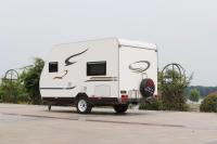 China Sandwich Structure RV Travel Trailer Gas Alarm 200AH 400AH Battery Small Rv Campers for sale