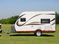 China Color RV Travel Trailer 3000W Inverter Recreational Trailer For Adventure Outdoor for sale