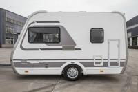 China Recreational Rv Motorhome Camping Caravan Trailer With 50L Gray Water Tank 1000W for sale