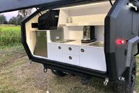 China Optional Tent Truck Camper Towing Trailer Small Off Road Camper RV Caravan for sale