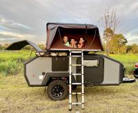 China Optional Tent Truck Camper Towing Trailer Small Off Road Camper RV Caravan for sale