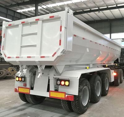 China U Shape Dump Truck Semi Trailer 20ft 45ft Semi Tipper Trailer Customizable Tire for sale