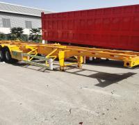 China 20ft 40ft 45ft Truck Semi Trailer ABS Air Suspension Skeleton Semi Trailer for sale