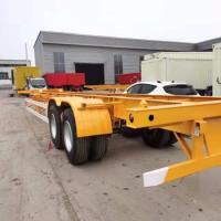 China 20ft 40ft 45ft Truck Semi Trailer ABS Air Suspension Skeleton Semi Trailer for sale