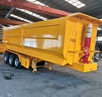 China High Load Capacity Dump Semi Trailer Steel Tipper Truck Trailer ABS Brake System for sale
