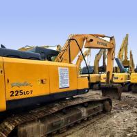 China Used Hyundai 225 Second Hand Excavator 1.05m3 Bucket Capacity for sale