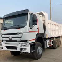 China HW06 Cab Used Tipper Trucks with Sinotruk Transmission and 6 Cylinders for sale