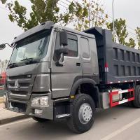 China 5.3-6.2 M Cargo Box Length Used Tipper Truck With Sinotruk AC16 Axle HOWO/ Shackman Brand for sale