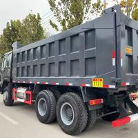 China 5.3-6.2 M Cargo Box Length Used Tipper Truck With Sinotruk AC16 Axle HOWO/ Shackman Brand for sale