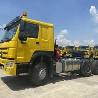 China Second-Hand Semi-Trailer Tractor Head Rear Eight-Wheel Mining Transport Head 371 Horsepower Freight Truck Head for sale