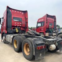 China Manual Transmission Used Tractor Trucks 350-540 Hp 6x4/8x4 Drive Used Tractor Trailer for sale