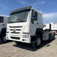 China Howo 6 * 4 Semi-Trailer Tractor Front Double Wheel Drive Freight Truck Front 380 Horsepower Tractor Trailer Head for sale
