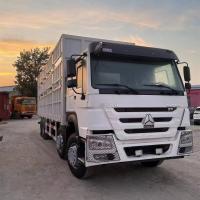 China Fence Truck Body Type Used Cargo Trucks Sinotruk Howo Fence Cargo Lorry Truck With Full Cargo Trailer for sale