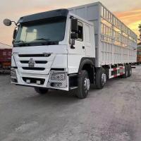 China Fence Truck Body Type Used Cargo Trucks Sinotruk Howo Fence Cargo Lorry Truck With Full Cargo Trailer for sale