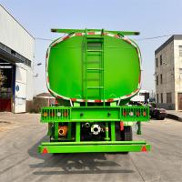 China 3 Axles Aluminum Alloy 42000 45000 Liters Petrol Diesel Oil Fuel Tanker Trailers for sale