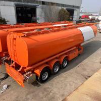 China 60CBM Fuel Semi Trailer 4 Axles White Liquid Tank Trucks Tanker Semi-Trailers Cimc Fuel Tank Trailer for sale