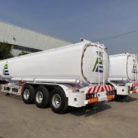 China 60CBM Fuel Semi Trailer 4 Axles White Liquid Tank Trucks Tanker Semi-Trailers Cimc Fuel Tank Trailer for sale