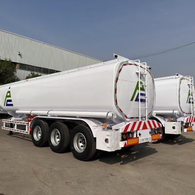 China 60CBM Fuel Semi Trailer 4 Axles White Liquid Tank Trucks Tanker Semi-Trailers Cimc Fuel Tank Trailer for sale