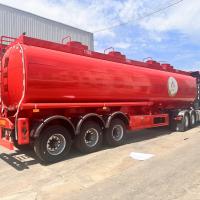 China 60CBM Fuel Semi Trailer 4 Axles White Liquid Tank Trucks Tanker Semi-Trailers Cimc Fuel Tank Trailer for sale