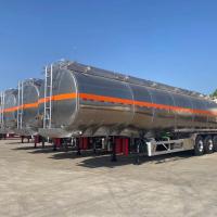 China Rear Tipping Self Dumping Integrated Tank Semi Trailer Liquid Transportation Tank Truck, Oil Tank Truck for sale