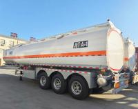China 45000 Liters Heavy Duty Stainless Steel Edible Liquid Oil Tanker Trailers Petrol Fuel Tanker Semi Trailer for sale