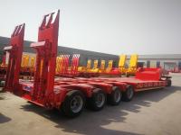 China Heavy-Duty Hauling Made Possible 150T Low Bed Semi Trailer Q345B With T700 Steel Main Beam for sale