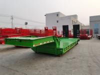 China 28 Tons Two Speed Low Loader Trailer With Landing Gear 12500*3000*1750mm for sale