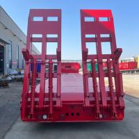 China Max Payload 60T Low Bed Semi Trailer For Transporting Heavy Duty Machinery for sale