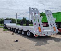 China Heavy Duty Thickened Beam 40 Foot Container Flatbed Semi Trailer Widened Plate 16.5 Meters Low Flatbed Trailer for sale