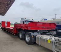China Heavy Duty Thickened Beam 40 Foot Container Flatbed Semi Trailer Widened Plate 16.5 Meters Low Flatbed Trailer for sale