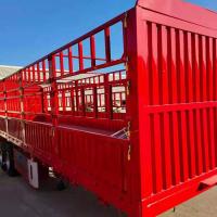 China 600mm-1700mm Side Wall Height Fence Semi Trailer With 2