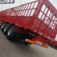 China 600mm-1700mm Side Wall Height Fence Semi Trailer With 2
