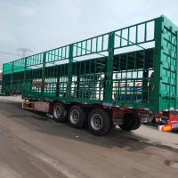 China 600mm-1700mm Side Wall Height Fence Semi Trailer With 2