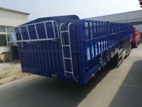 China Side Beam 16mm Channel Steel Fence Semi Trailer For Livestock Transportation for sale