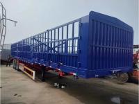 China Side Beam 16mm Channel Steel Fence Semi Trailer For Livestock Transportation for sale