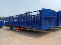 China Side Beam 16mm Channel Steel Fence Semi Trailer For Livestock Transportation for sale