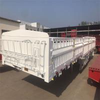 China 100 Tons Fence Semi Trailer Warehouse Railing Cargo Transport Vehicle 13 Meter Flower Basket Semi Trailer for sale